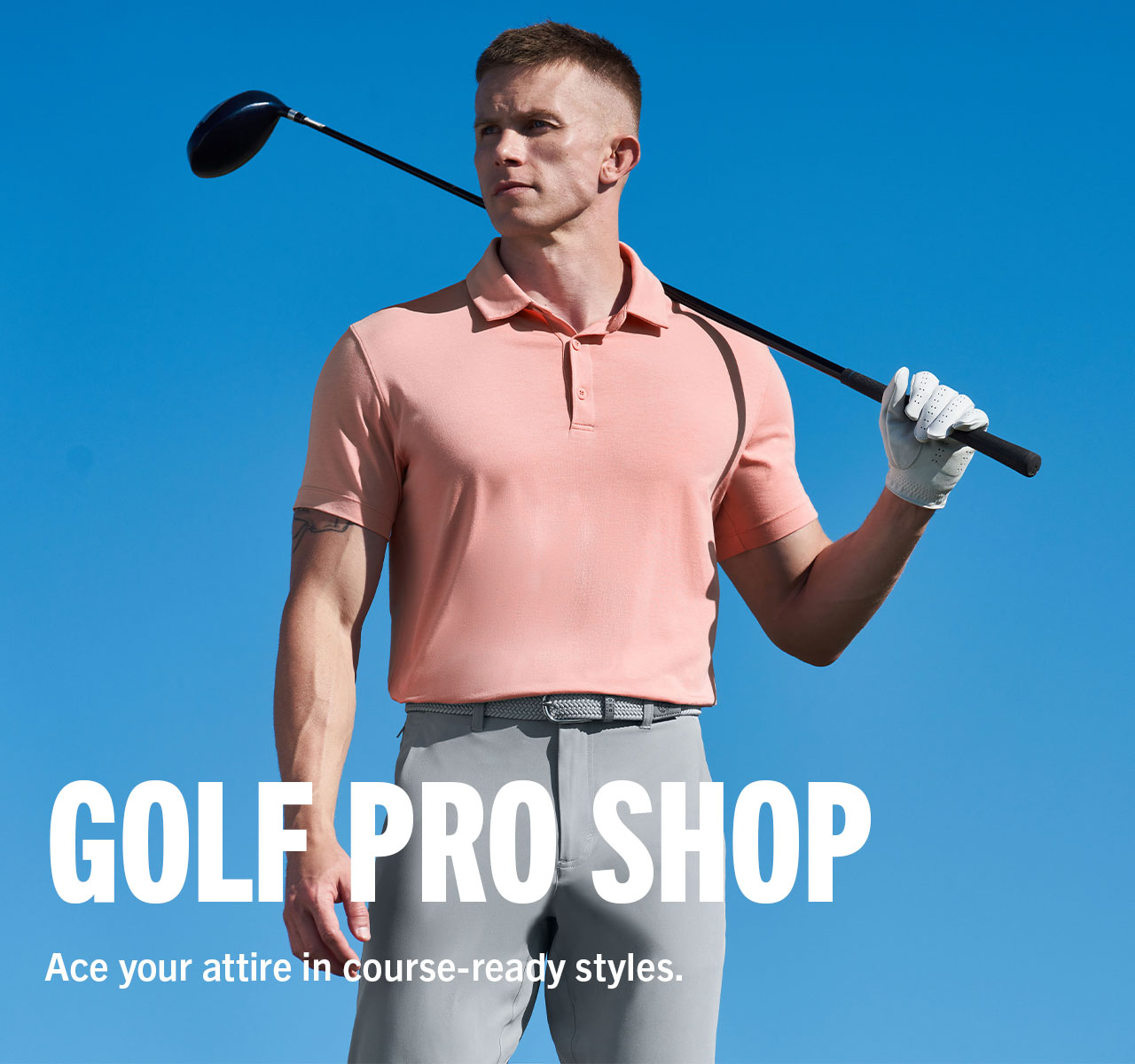 Men's Golf Shirts, Pants & Hats | Fabletics Canada