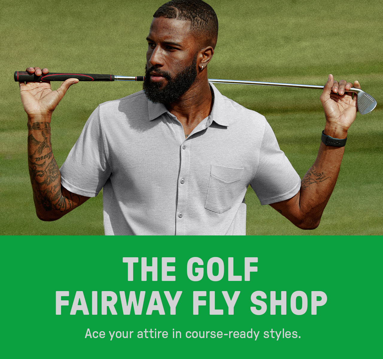 Men's Golf Shirts, Pants & Hats | Fabletics